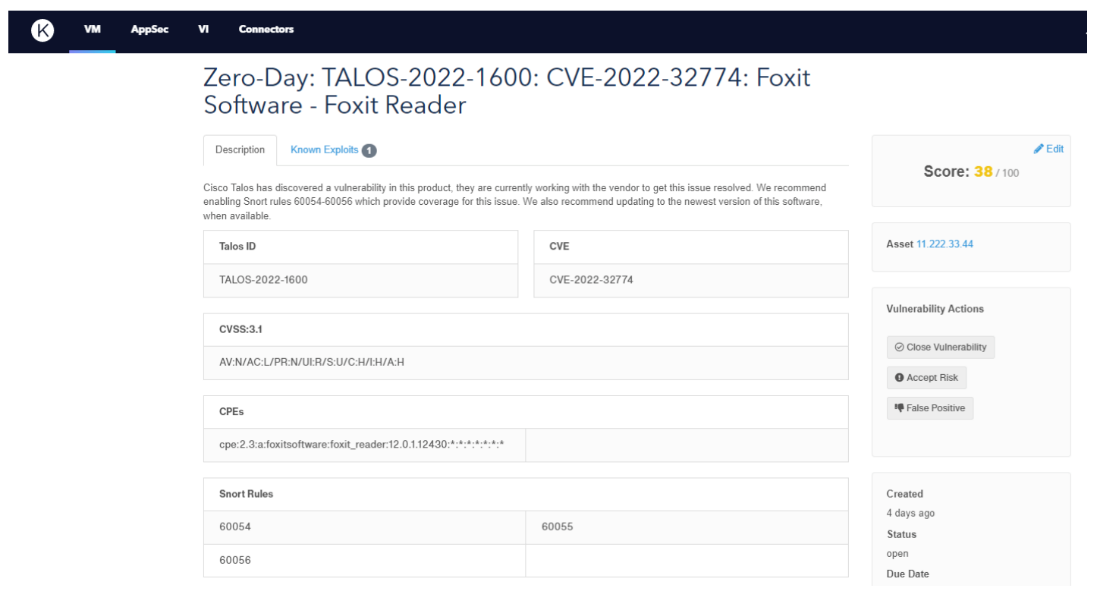 Cisco Vulnerability Management Release Notes and Bug Fixes – Kenna FAQ