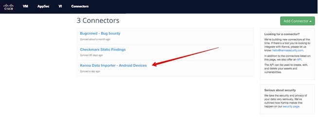 Data Importer (JSON Connector) – Kenna FAQ