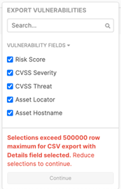 Exporting data from Cisco Vulnerability Management – Kenna FAQ