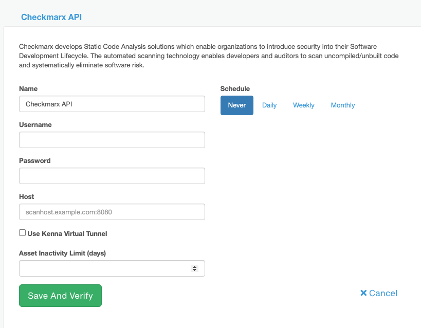 Checkmarx Connector: API and XML – Kenna FAQ